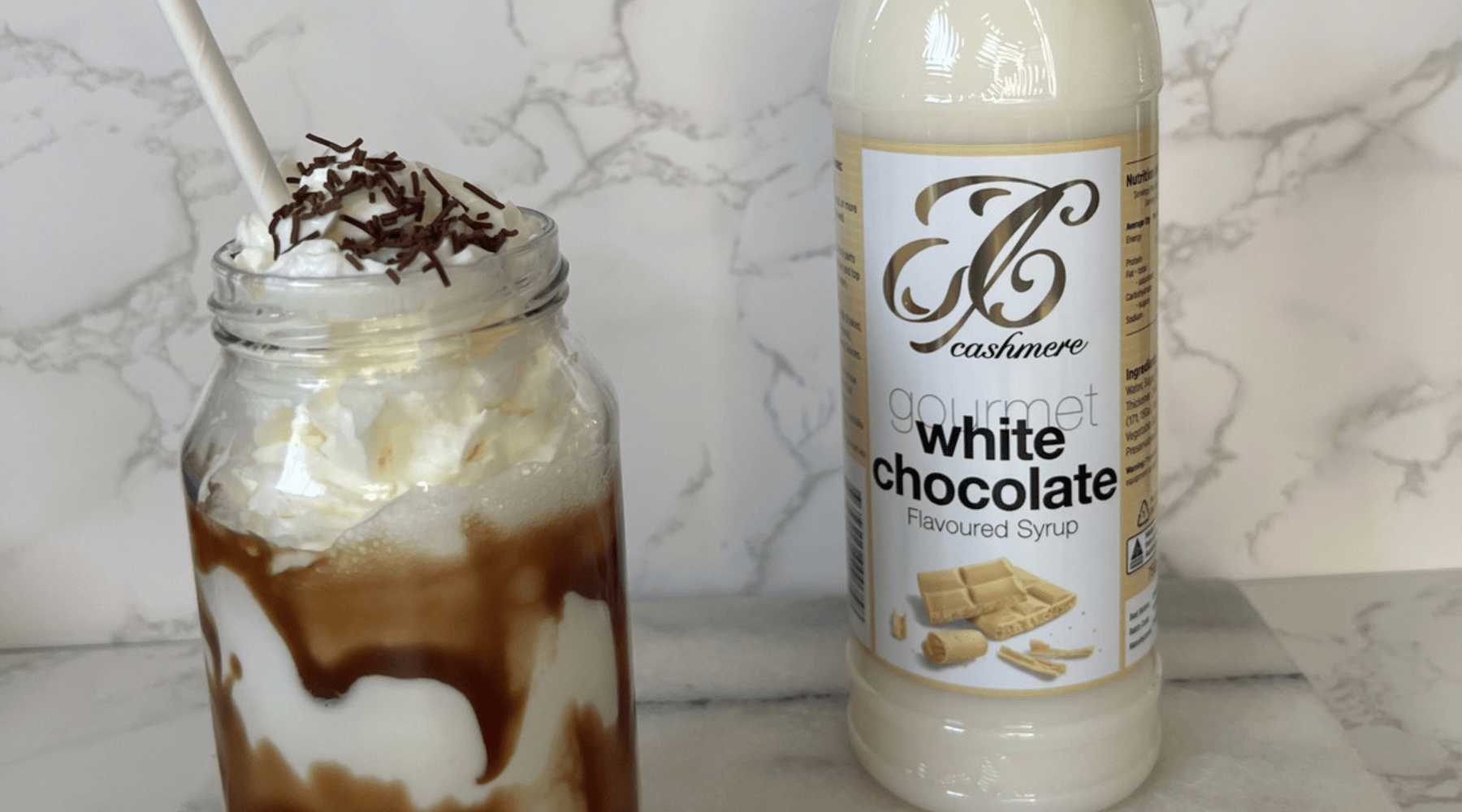 Decadent White Chocolate Milkshake Recipe – Cashmere Syrups